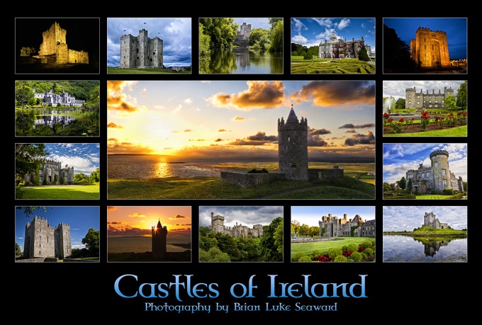 Castles of Ireland Poster - Brian Luke Seaward - Inspiration Unlimited